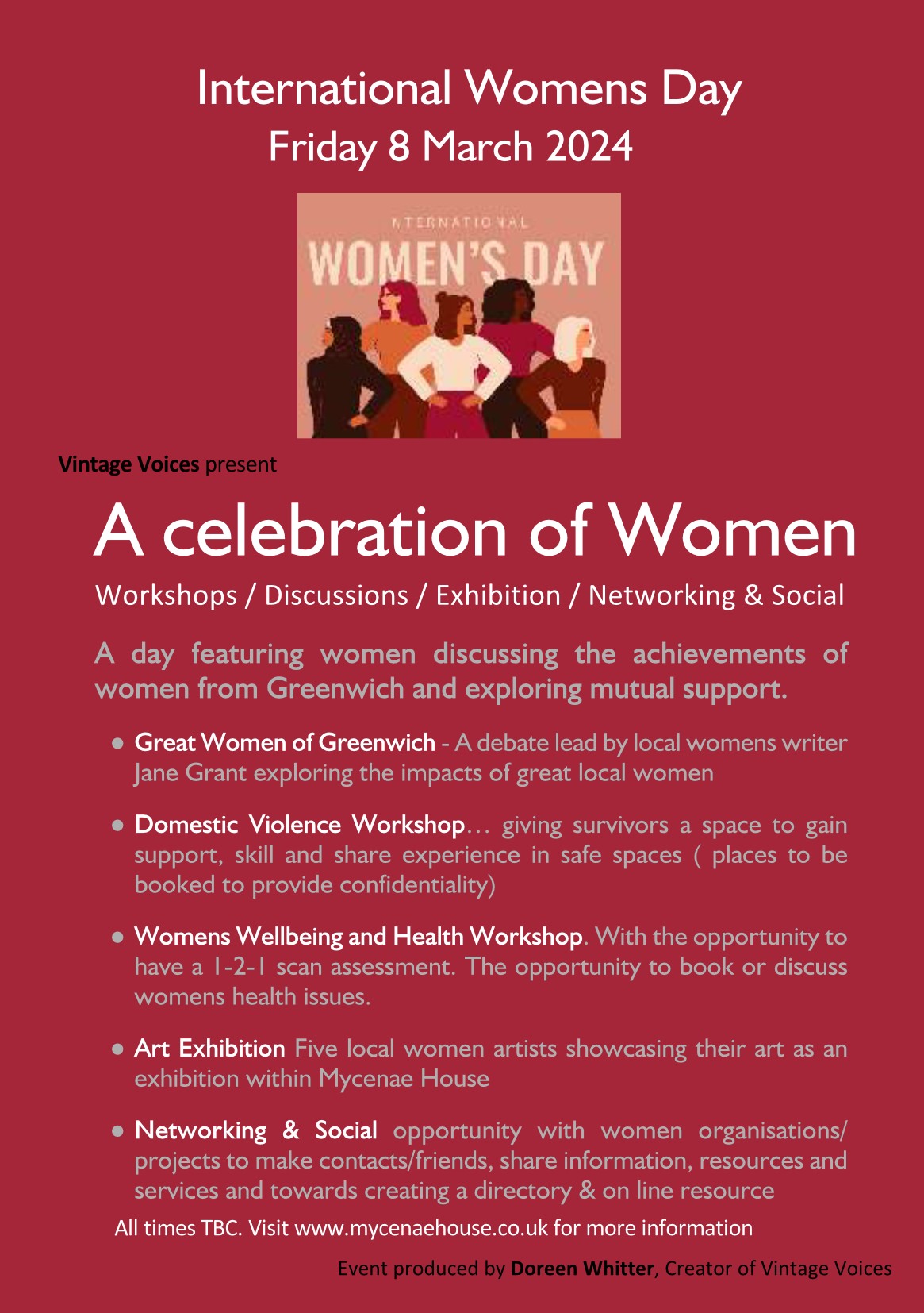 International Women S Day 2024 Mycenae House